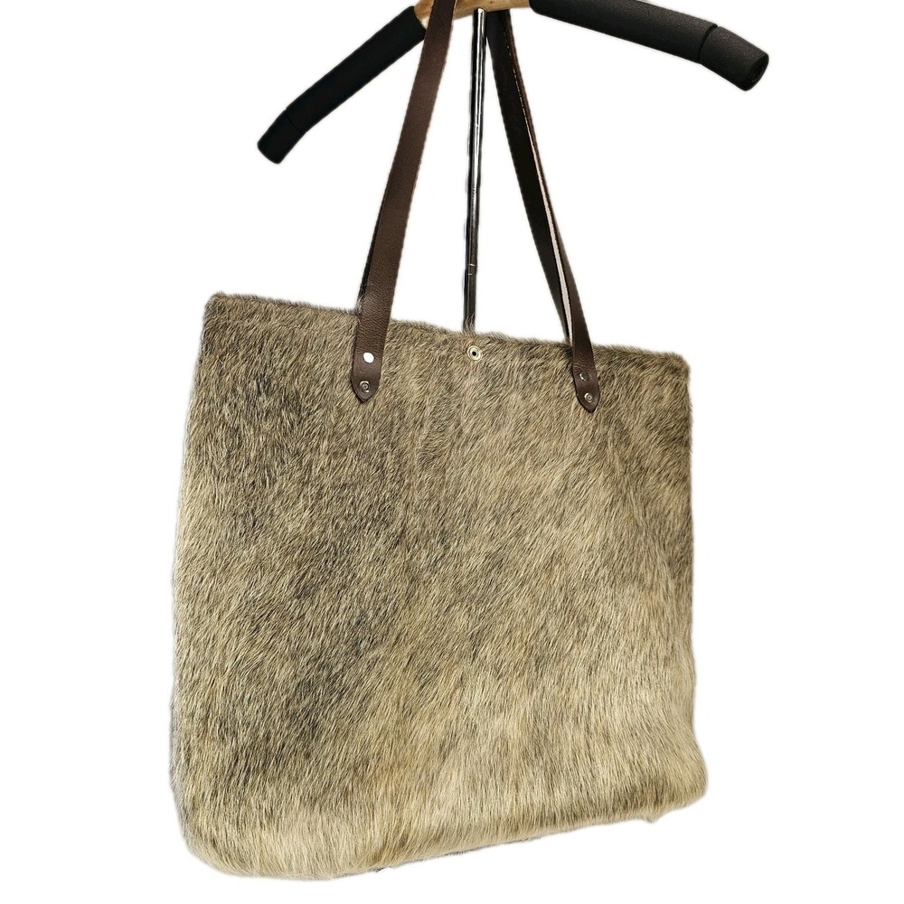 Wild Goose ~ Hair ~ On ~ Hide ~ Tote ~ Bag Large Hand… - Gem